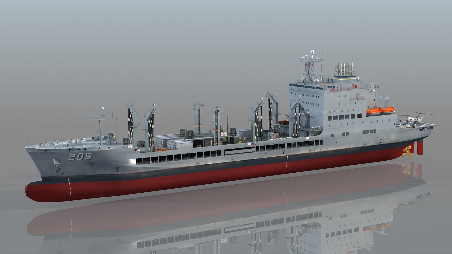 USNS John Lewis T-AO-205 3D model - TurboSquid 2074181