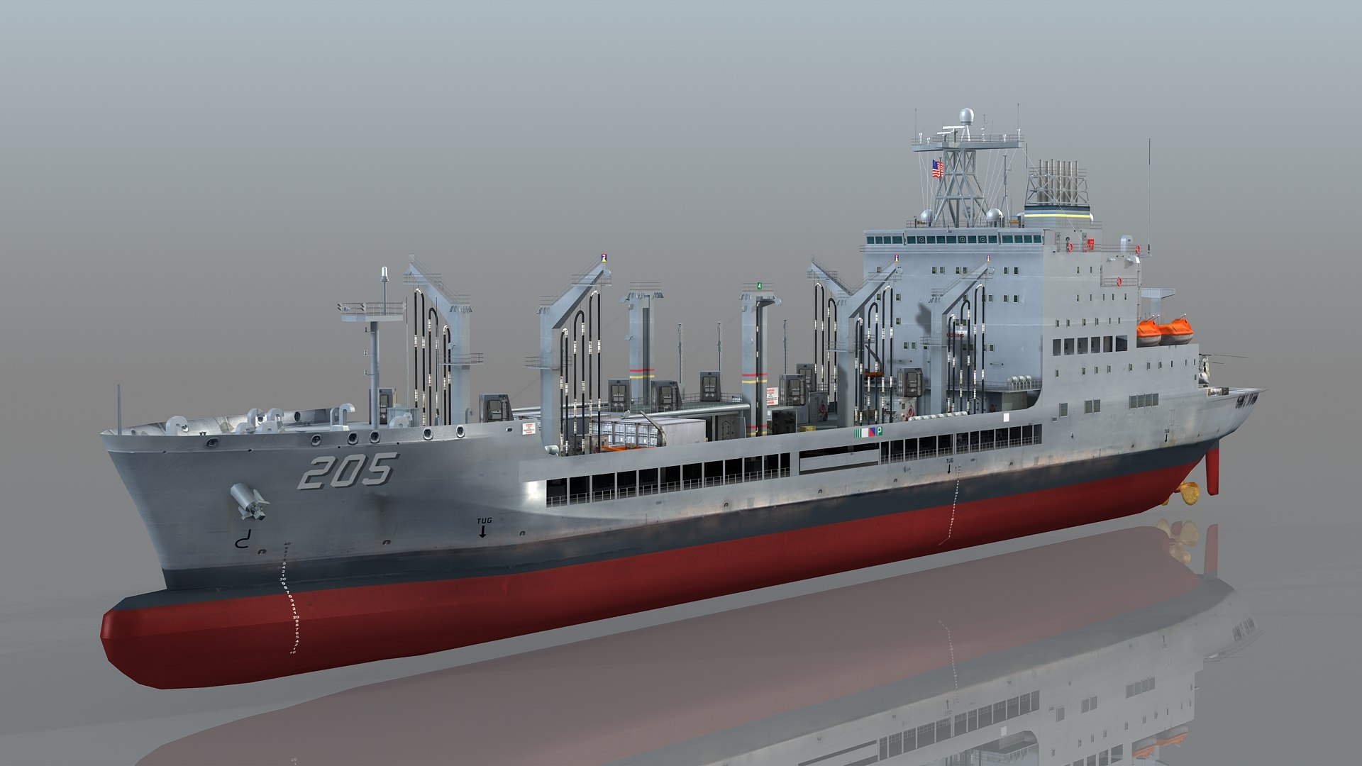 USNS John Lewis T-AO-205 3D model - TurboSquid 2074181