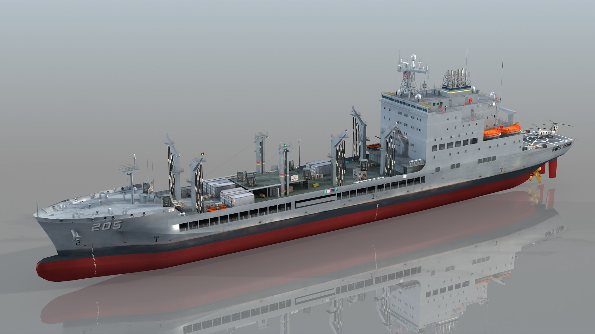 USNS John Lewis T-AO-205 3D model - TurboSquid 2074181