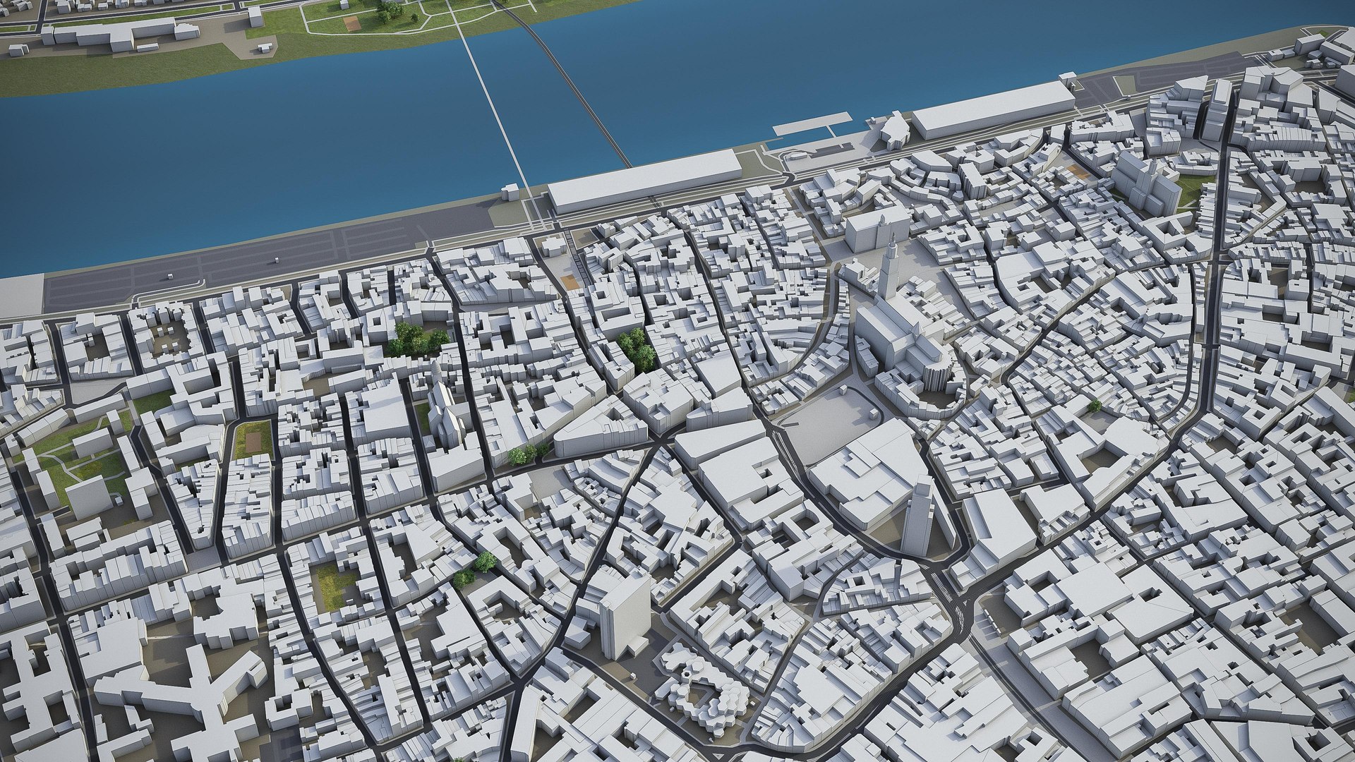 3D city antwerp surrounding area - TurboSquid 1454067