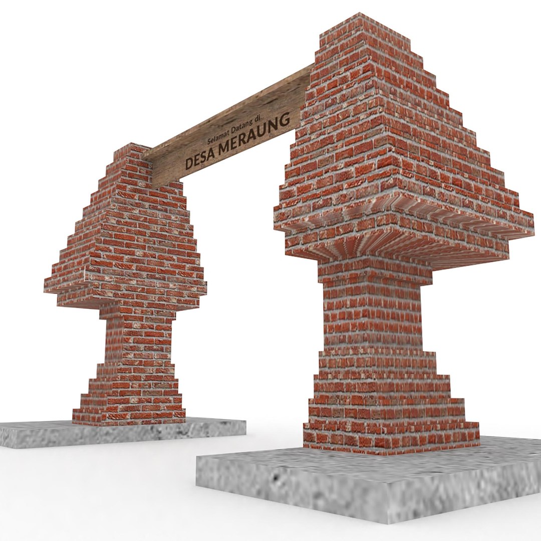 Javanese Village Entrance Gate 3D Model - TurboSquid 1764652