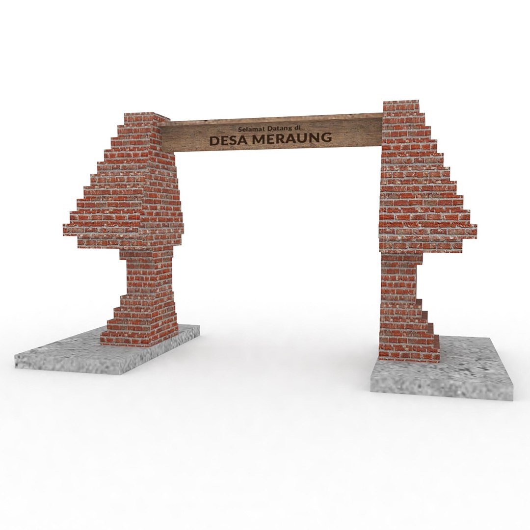 Javanese Village Entrance Gate 3D Model - TurboSquid 1764652