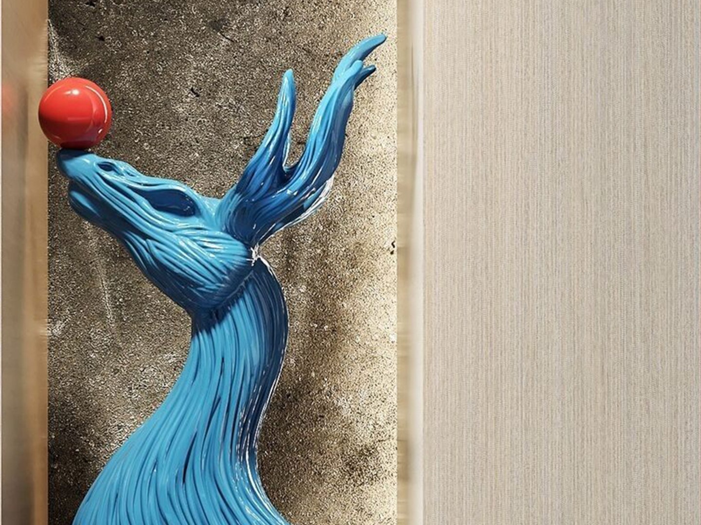 Modern Blue Sculpture Decoration Model model - TurboSquid 2062570