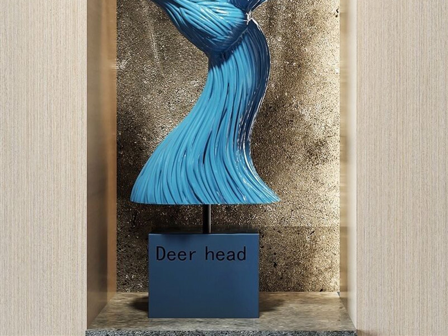 Modern Blue Sculpture Decoration Model model - TurboSquid 2062570
