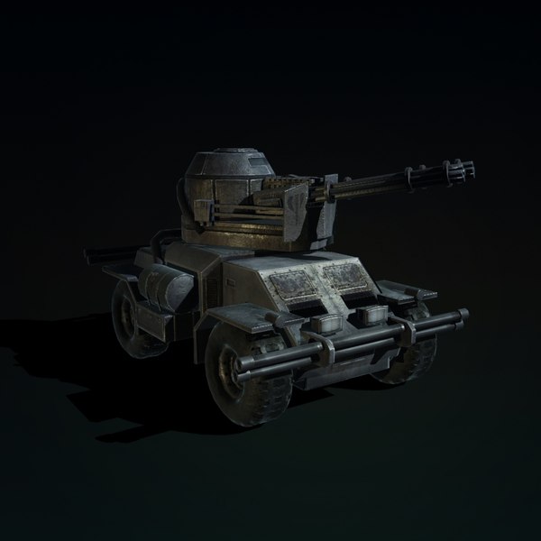 3d cute tank model
