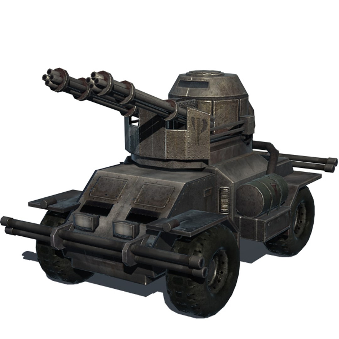 3d Cute Tank Model