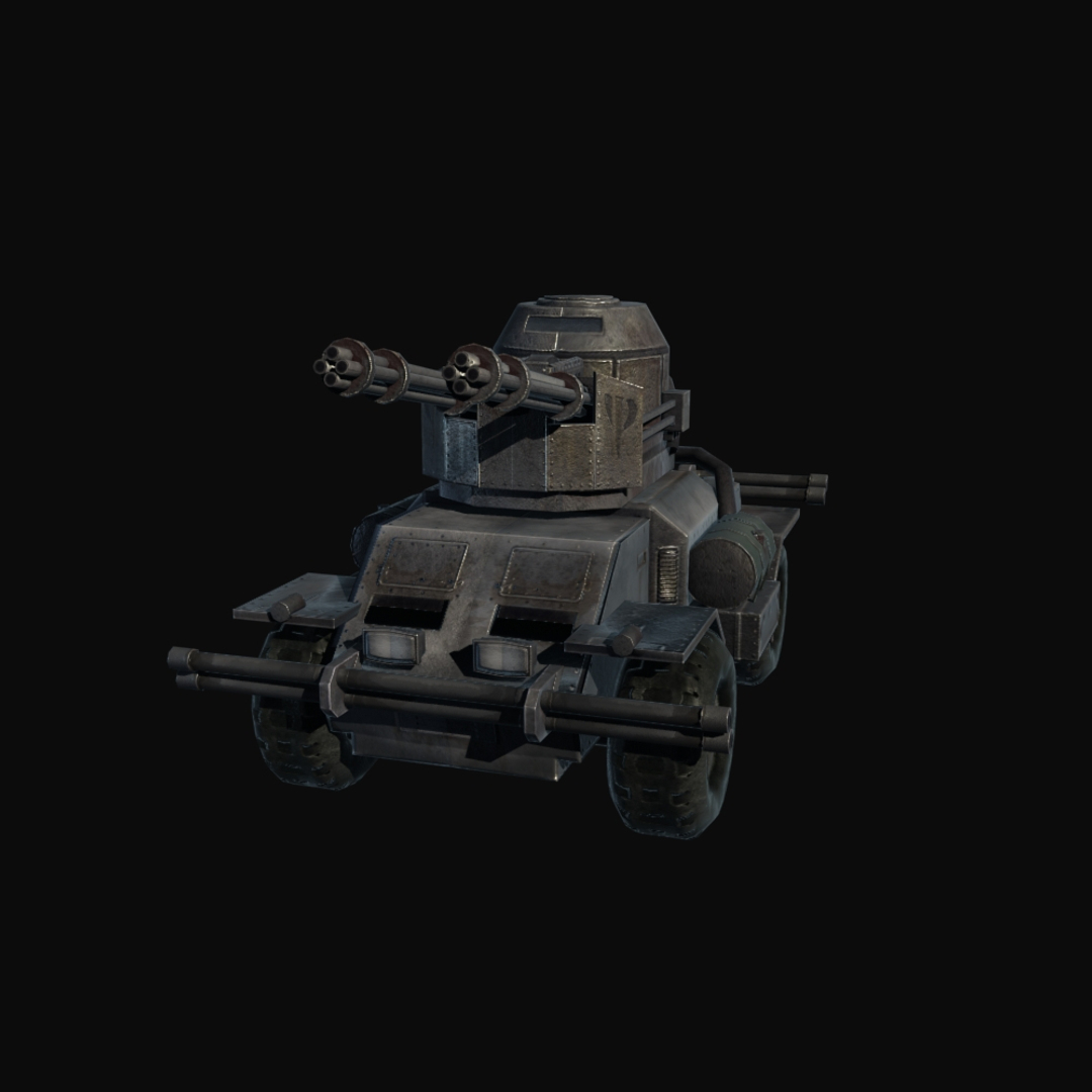 3d Cute Tank Model