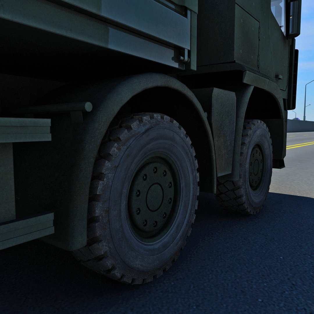 3d model iveco trakker gtf 8x8