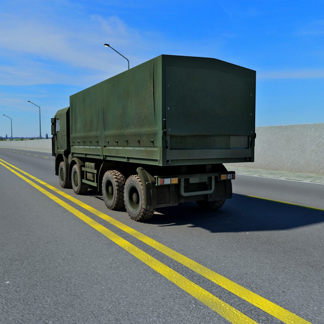 3d model iveco trakker gtf 8x8