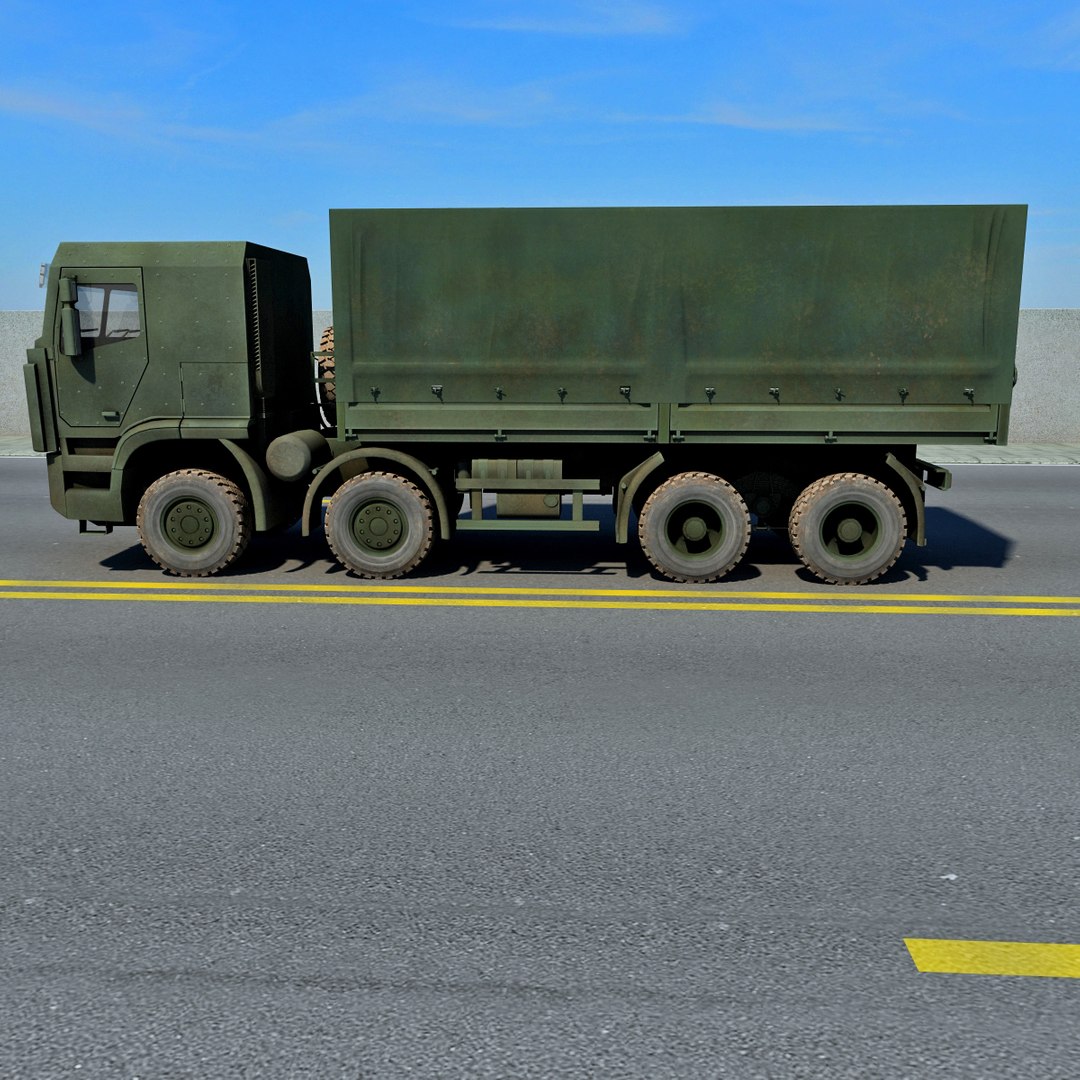 3d model iveco trakker gtf 8x8