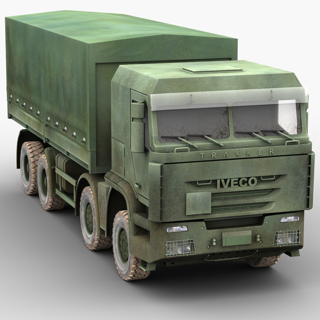 3d model iveco trakker gtf 8x8