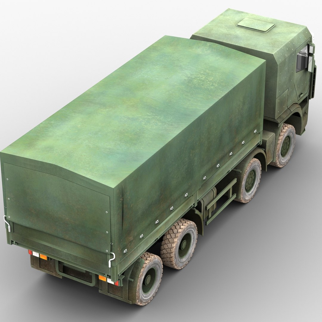 3d model iveco trakker gtf 8x8
