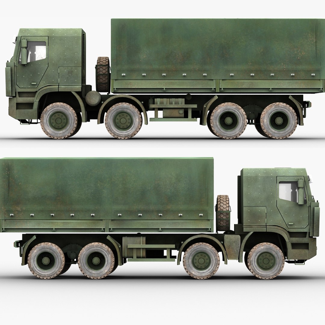 3d model iveco trakker gtf 8x8