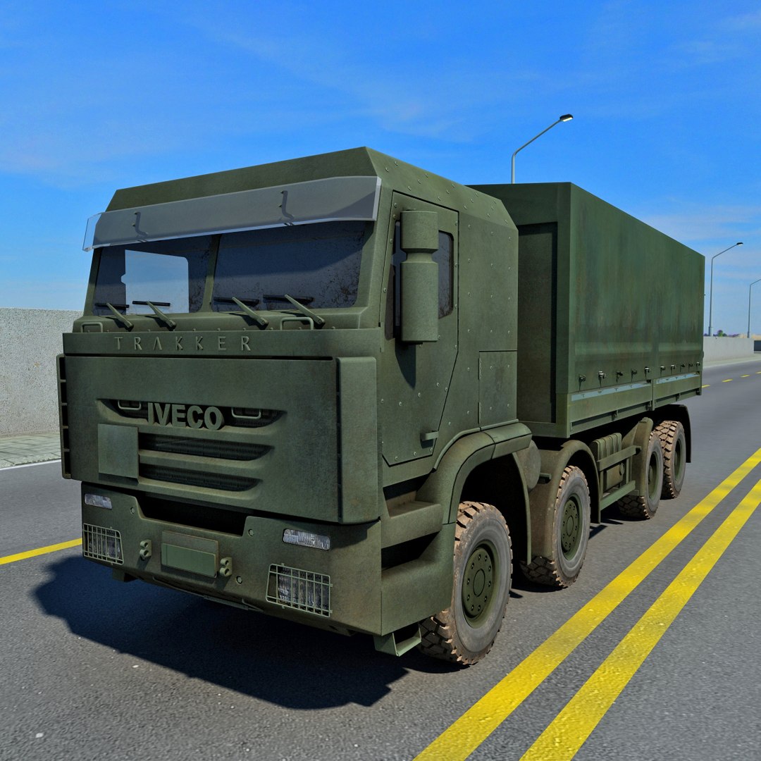 3d model iveco trakker gtf 8x8