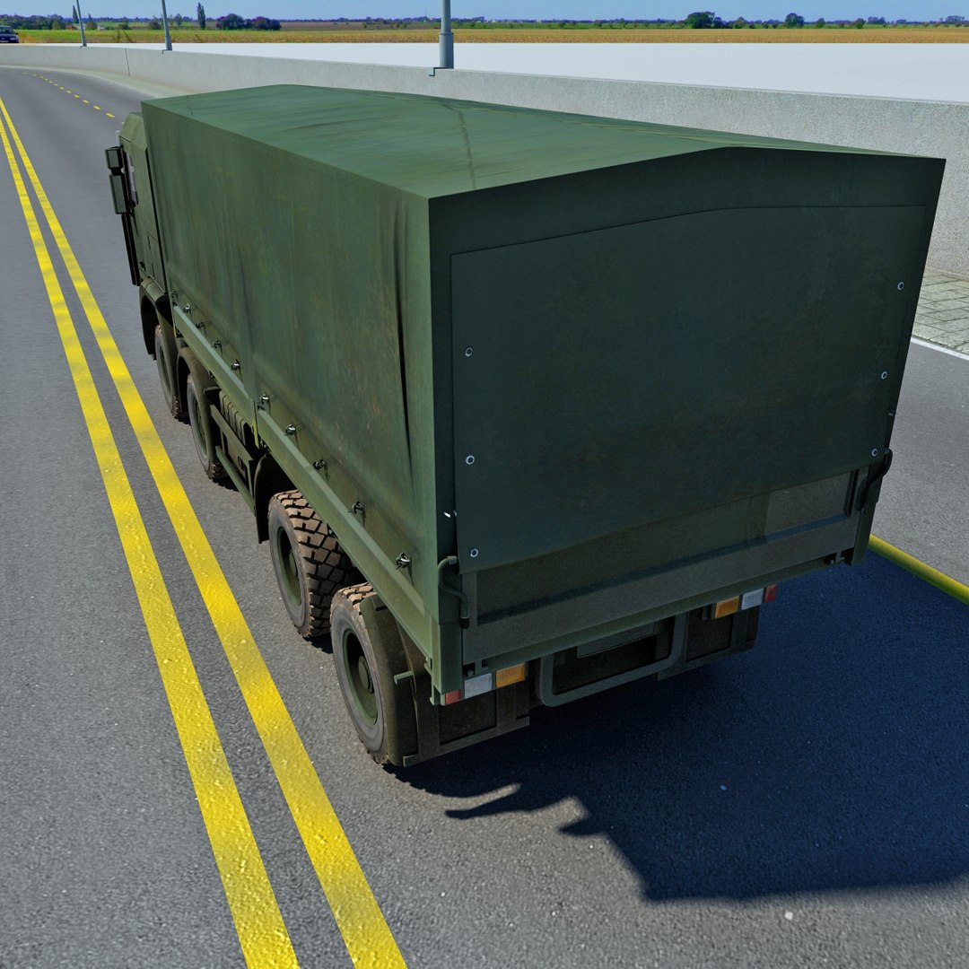 3d model iveco trakker gtf 8x8