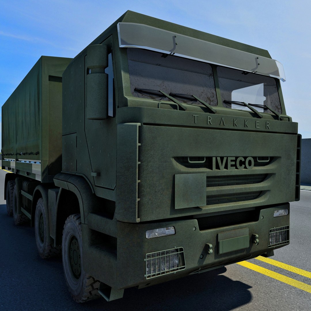 3d model iveco trakker gtf 8x8
