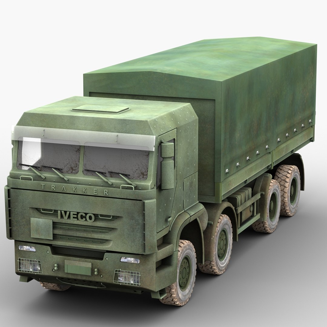 3d model iveco trakker gtf 8x8