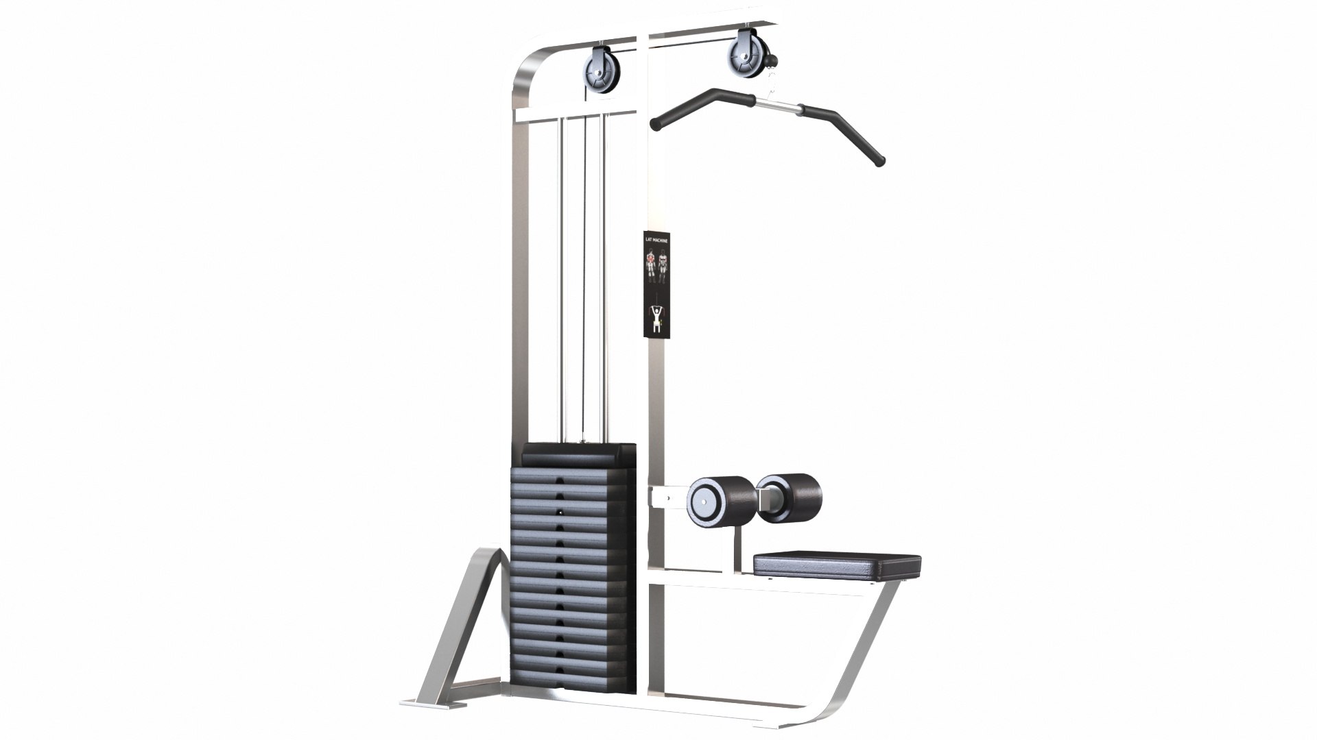 Gym Lat Machine 3D Model - TurboSquid 1923412
