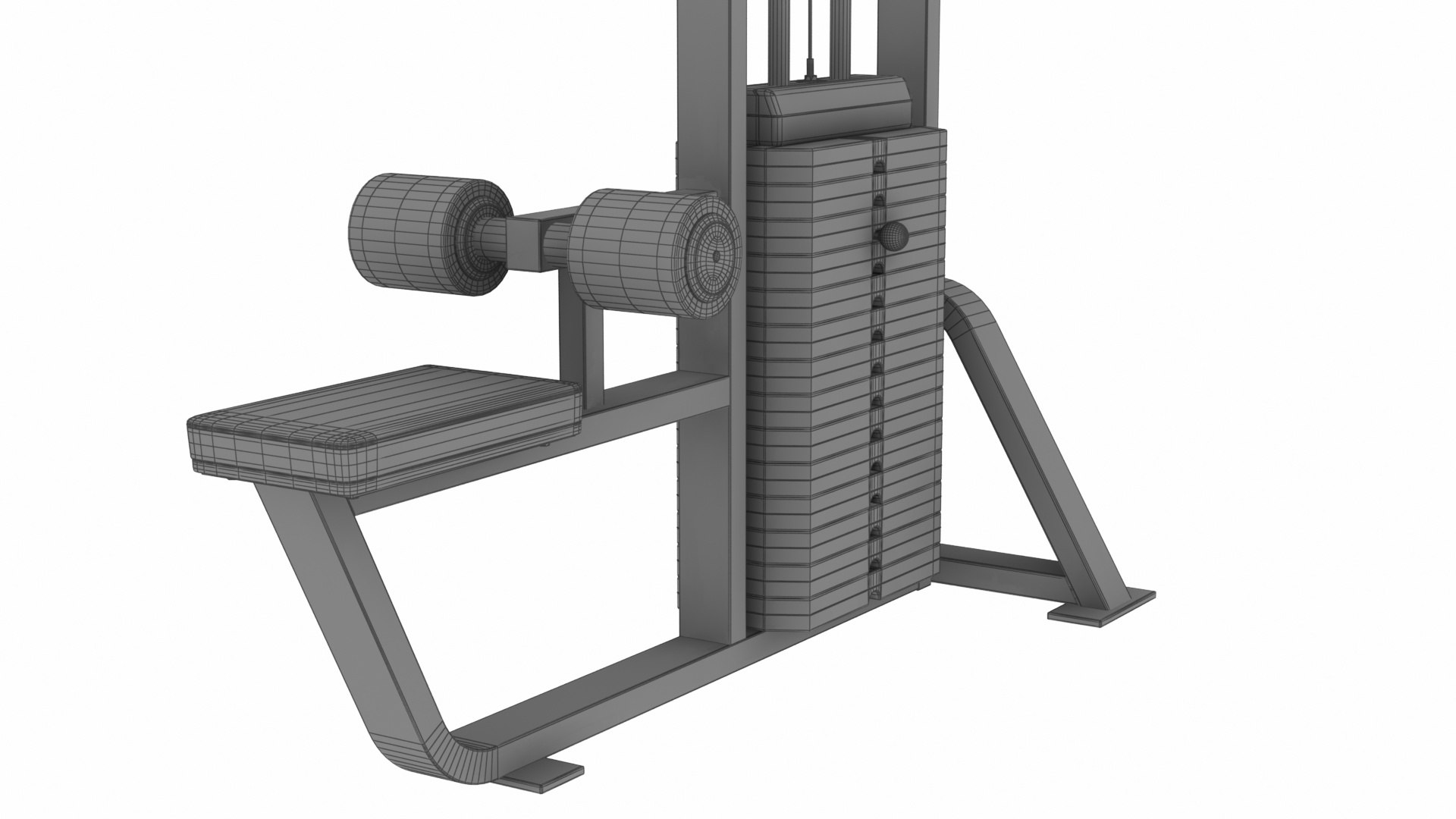 Gym Lat Machine 3D Model - TurboSquid 1923412