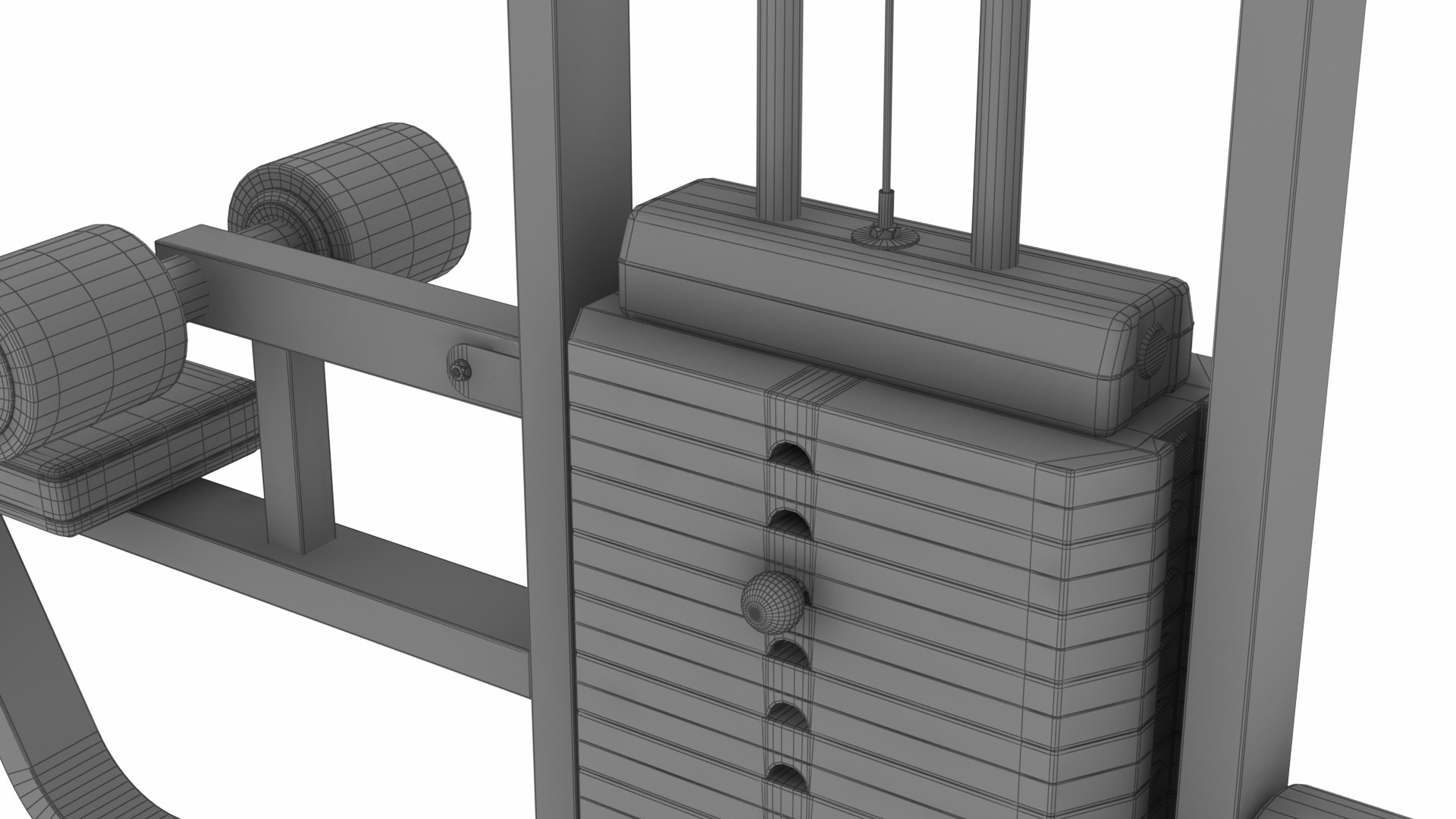 Gym Lat Machine 3D Model - TurboSquid 1923412