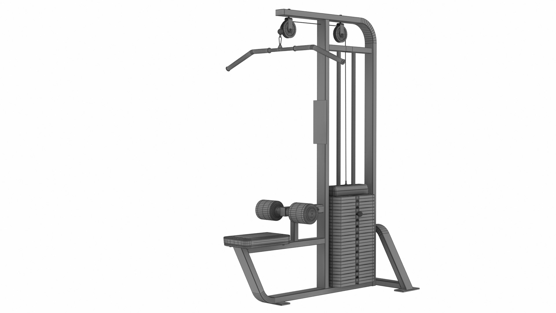 Gym Lat Machine 3D Model - TurboSquid 1923412