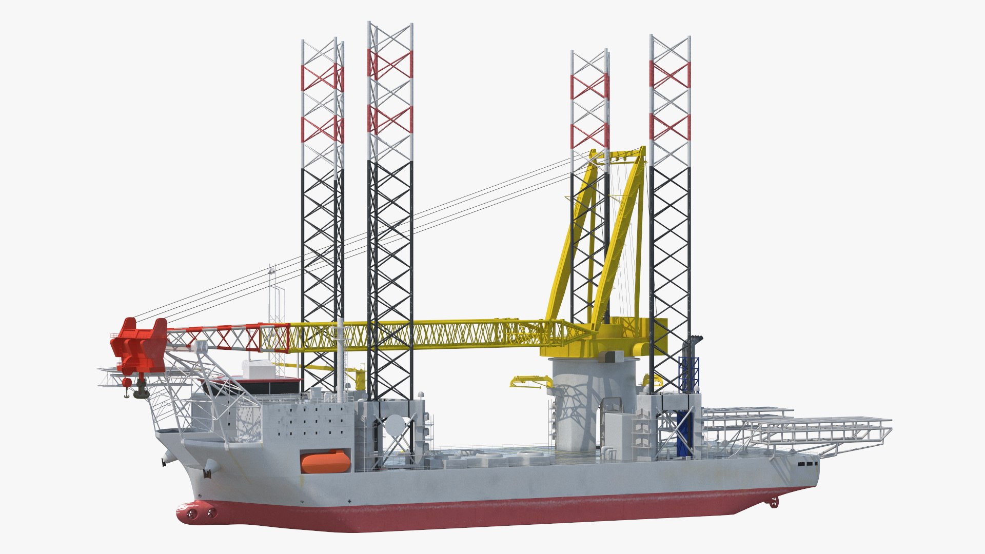 Offshore Jack Up Installation Vessels Generic Model - TurboSquid 2237721