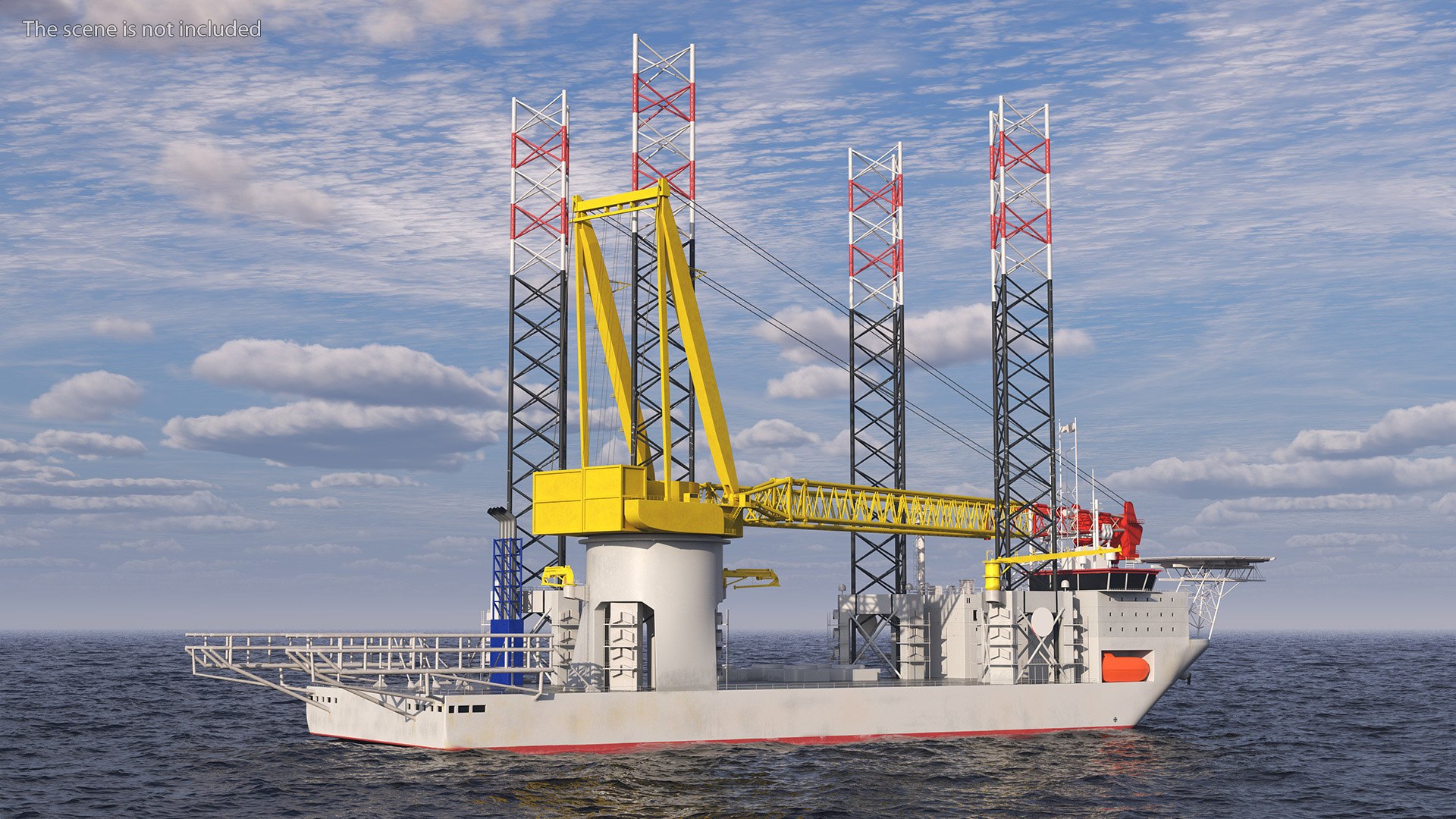 Offshore Jack Up Installation Vessels Generic Model - TurboSquid 2237721