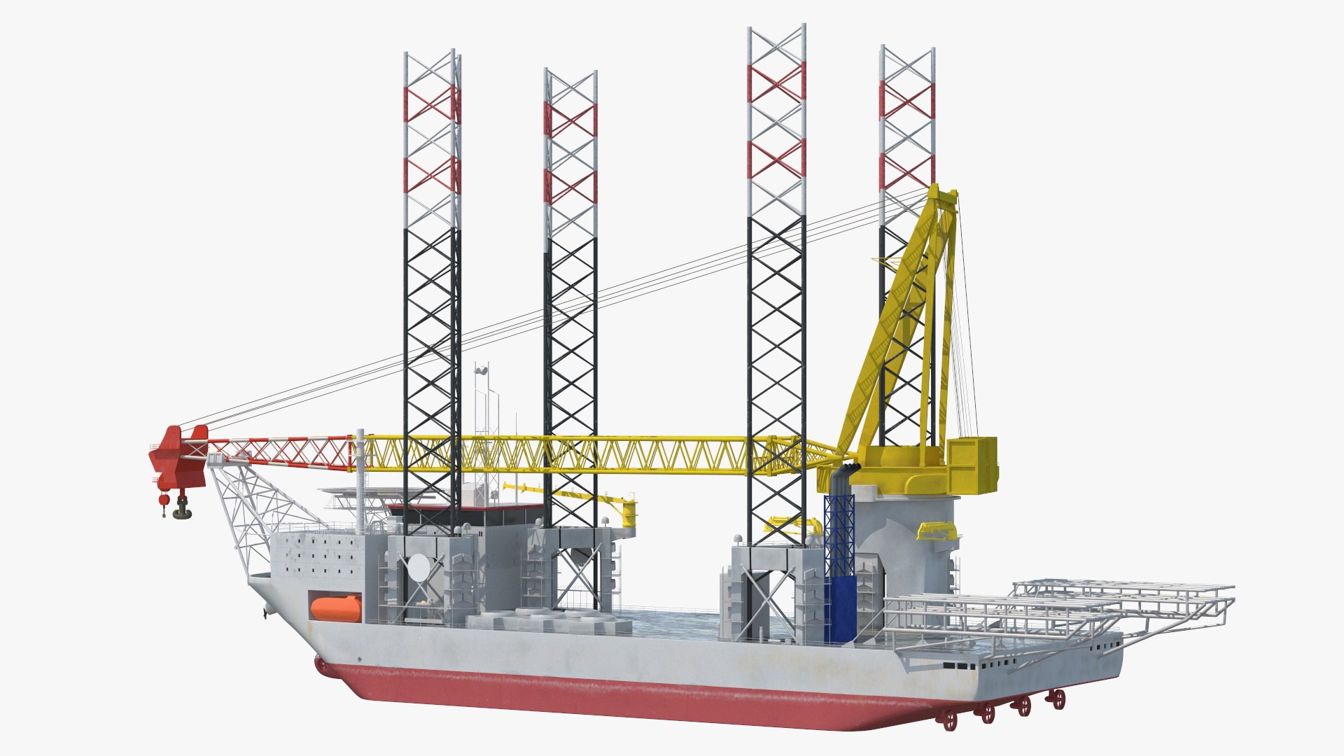 Offshore Jack Up Installation Vessels Generic Model - TurboSquid 2237721