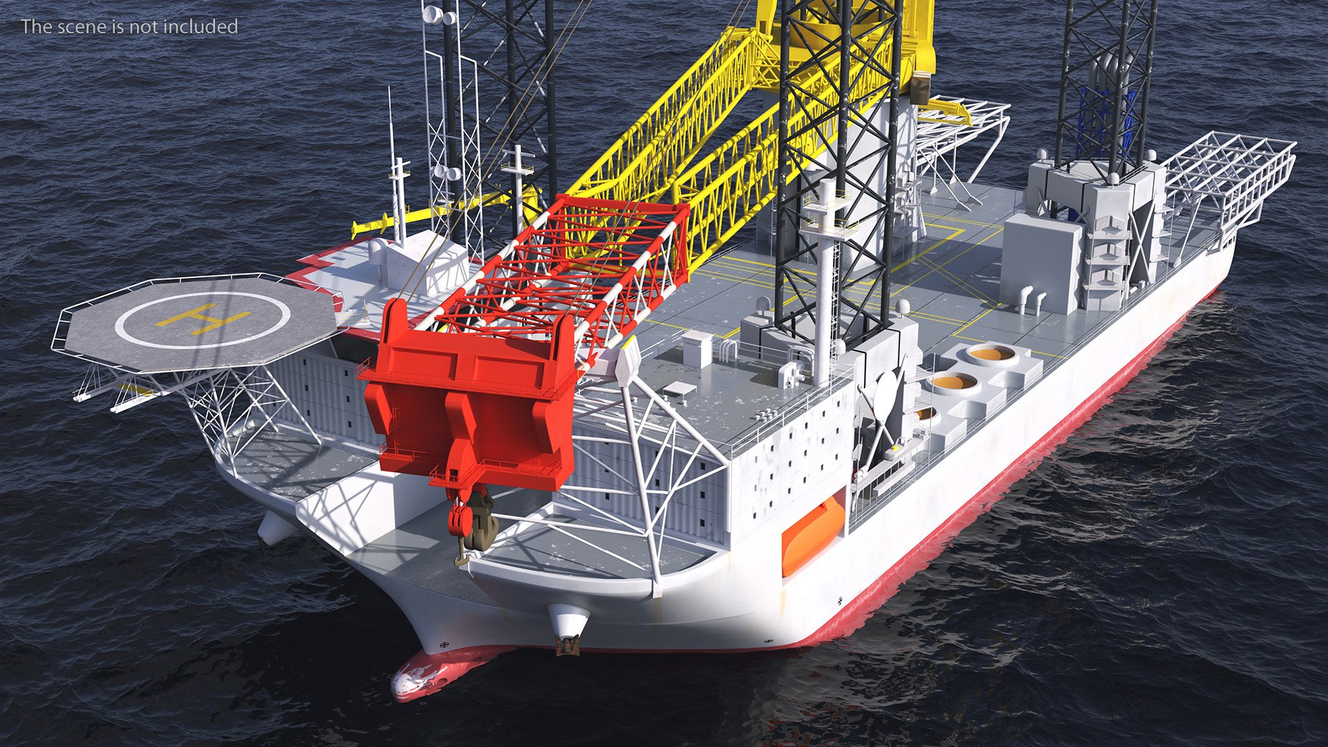 Offshore Jack Up Installation Vessels Generic Model - TurboSquid 2237721