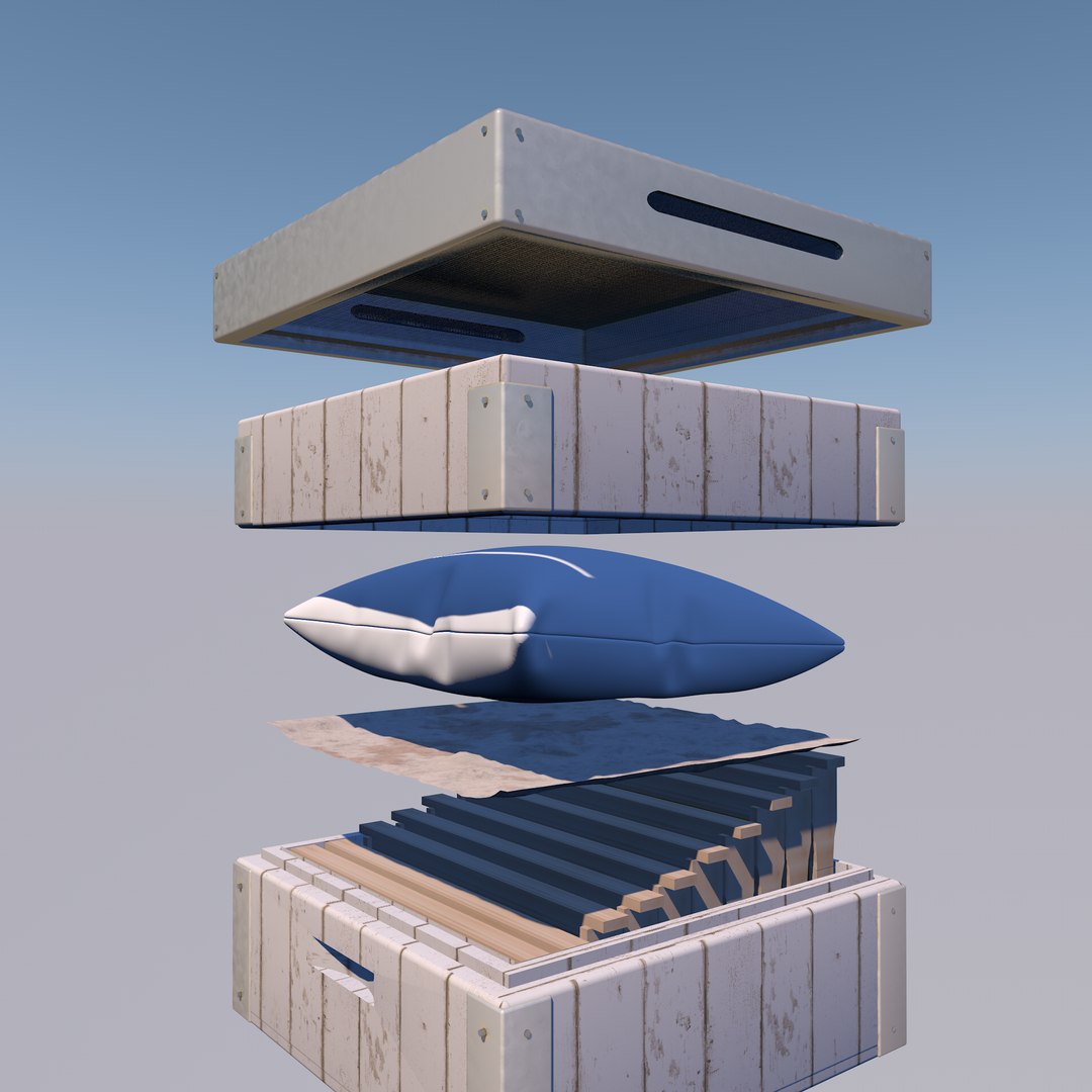 Hive beehive 3D model - TurboSquid 1403642