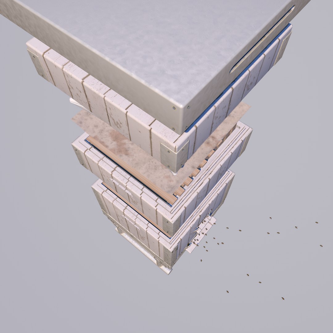 Hive beehive 3D model - TurboSquid 1403642
