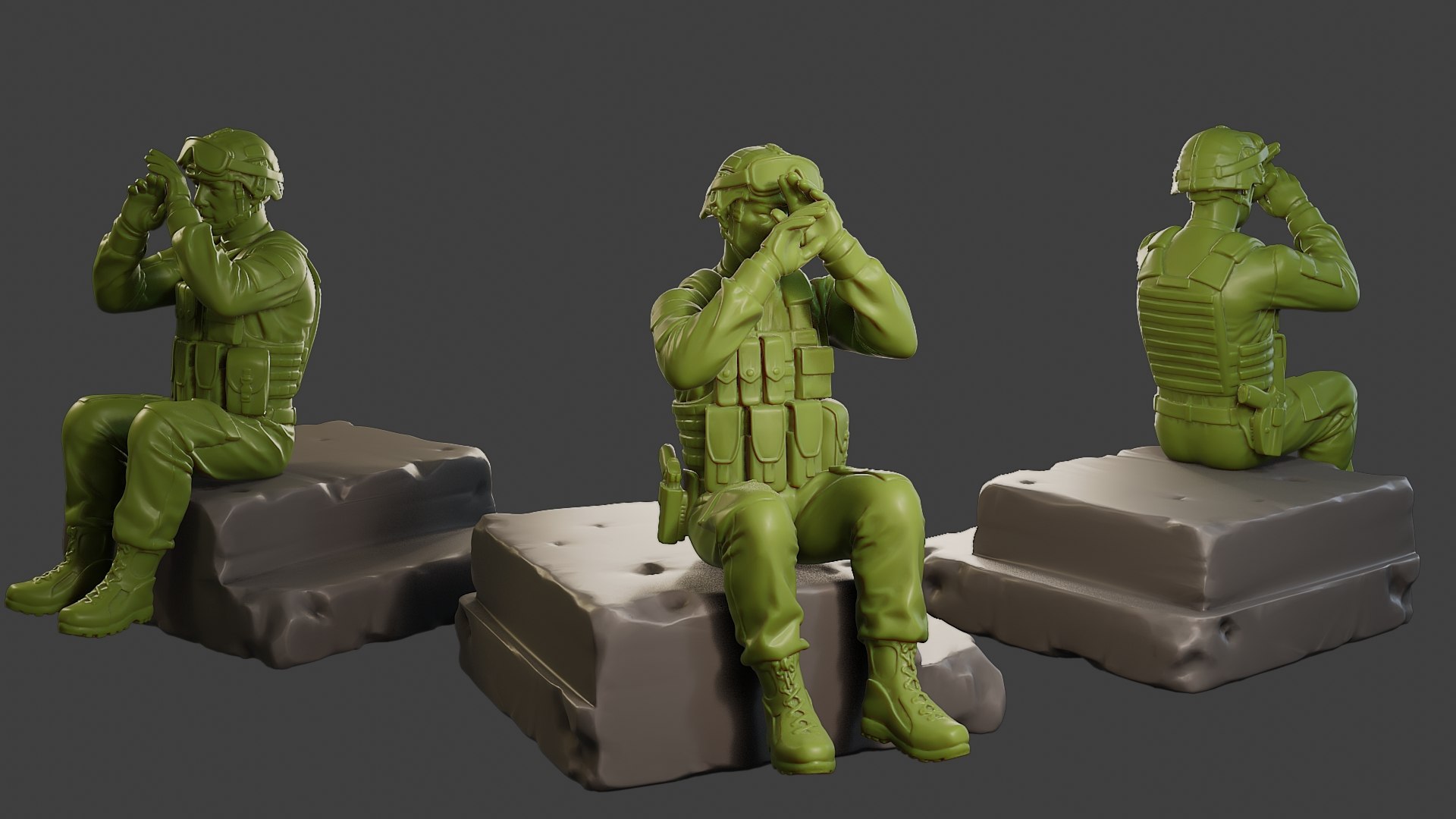 Conflict Scene Figurine Print ESFP1 009 3D Model - TurboSquid 2291783