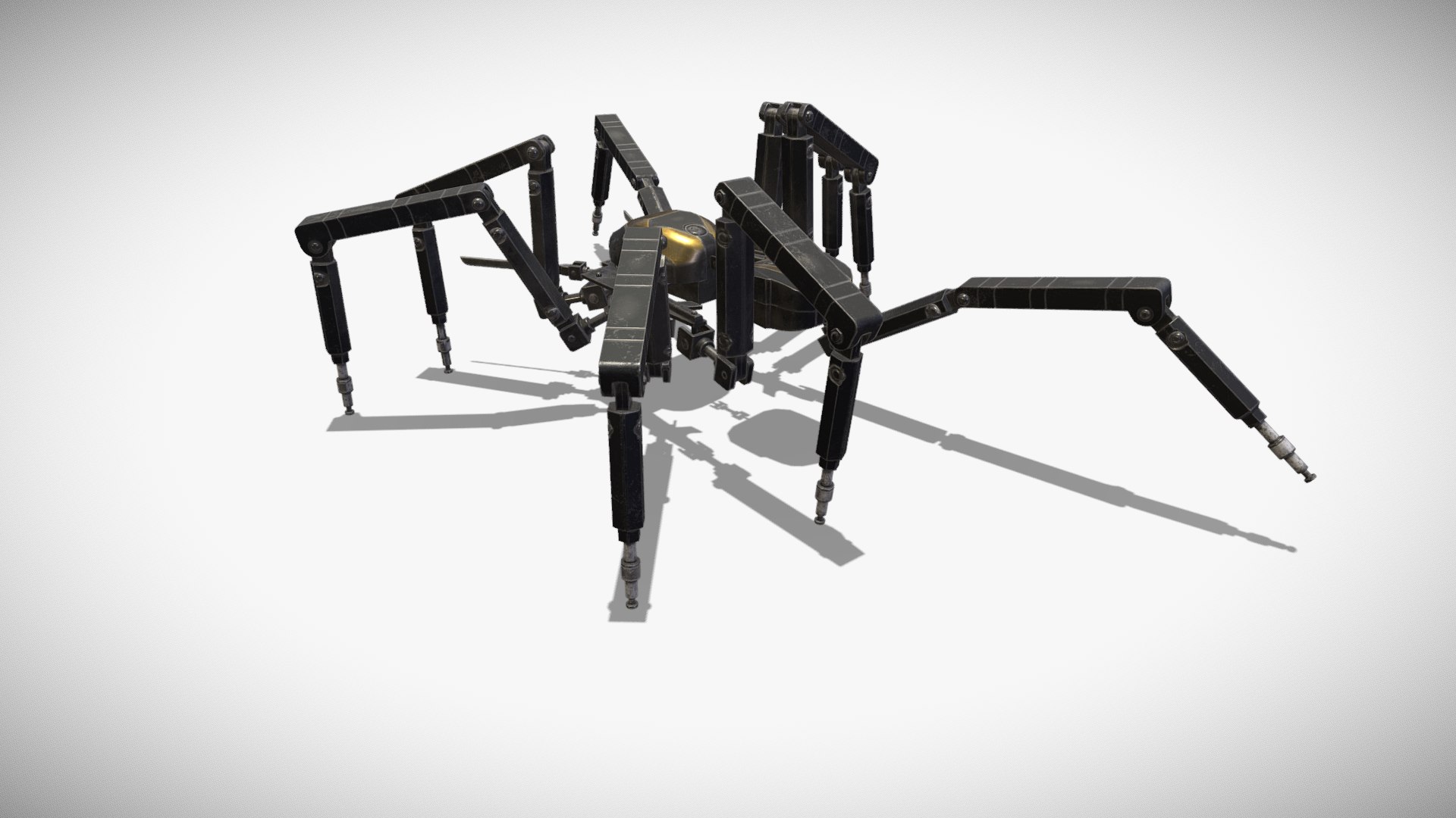 Spider Bot V2 Rigged And Animated 3D Model - TurboSquid 2153648