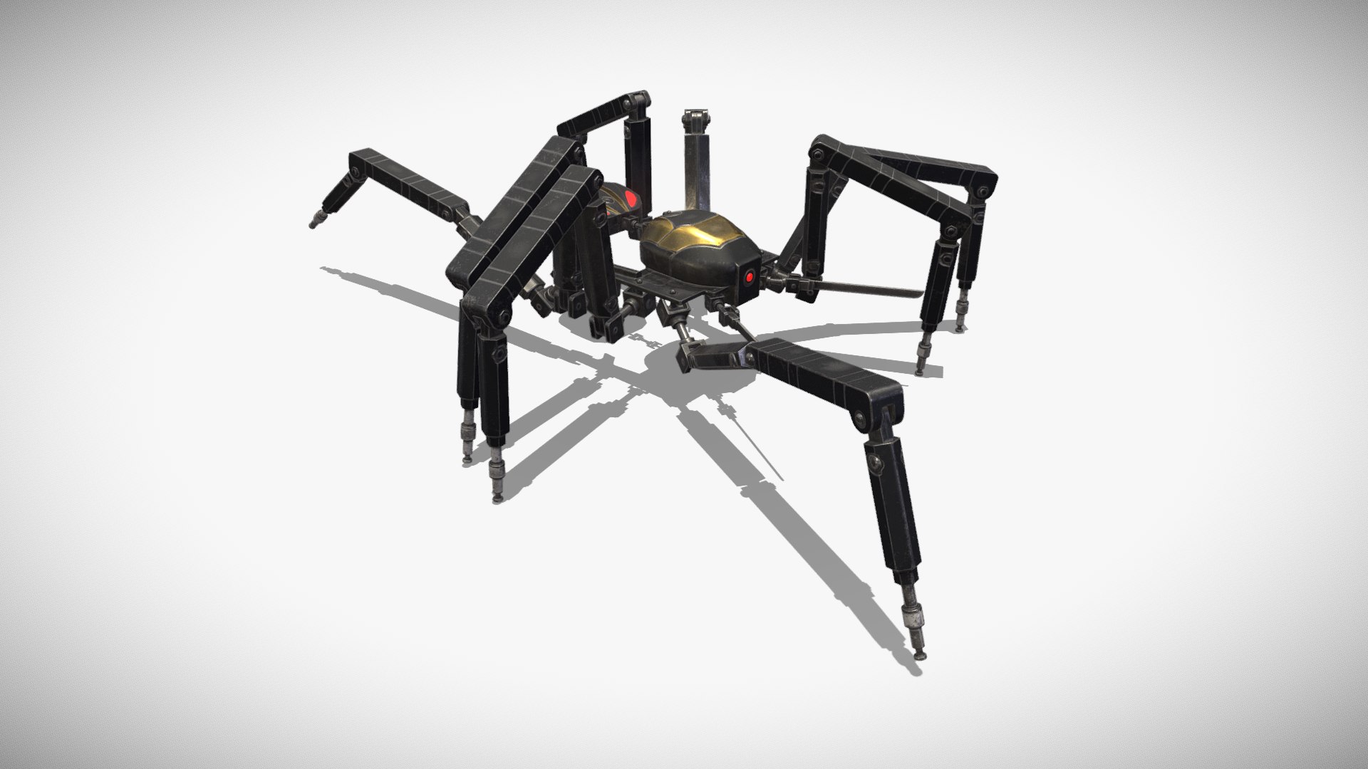 Spider Bot V2 Rigged And Animated 3D Model - TurboSquid 2153648