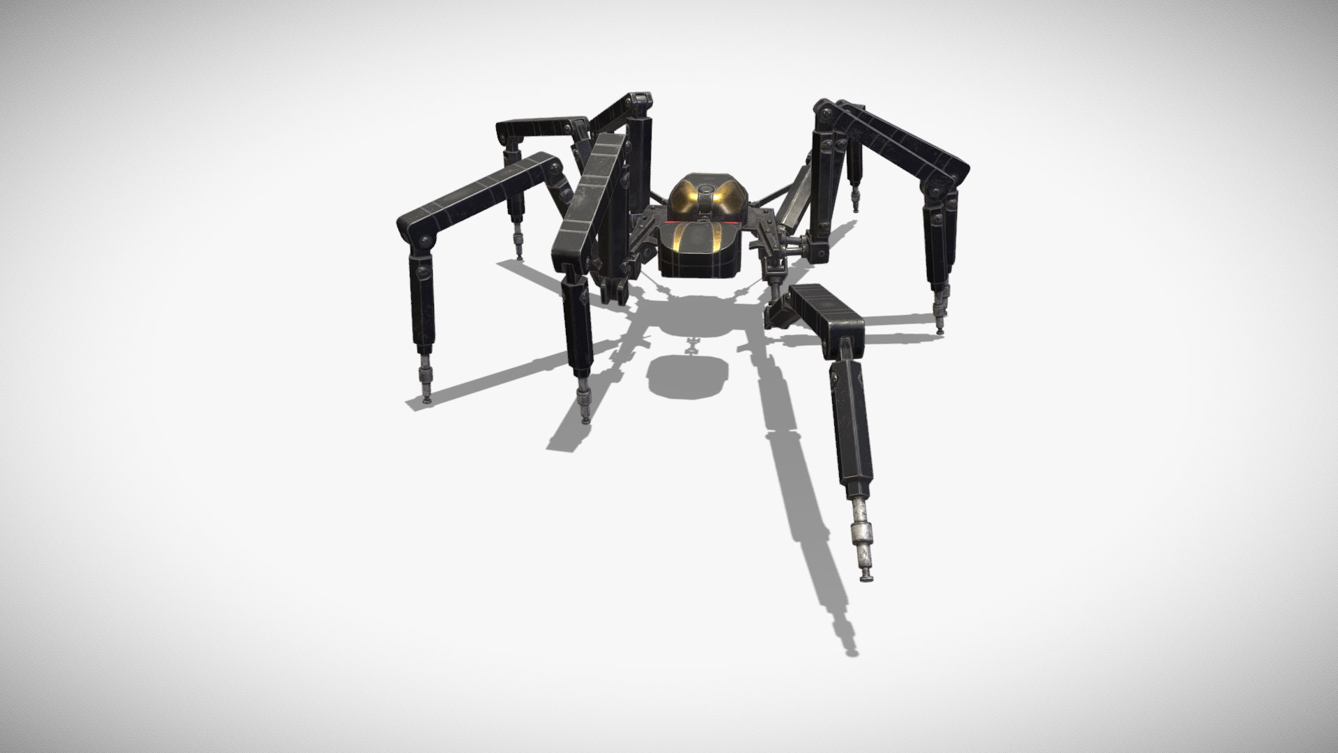 Spider Bot V2 Rigged And Animated 3D Model - TurboSquid 2153648