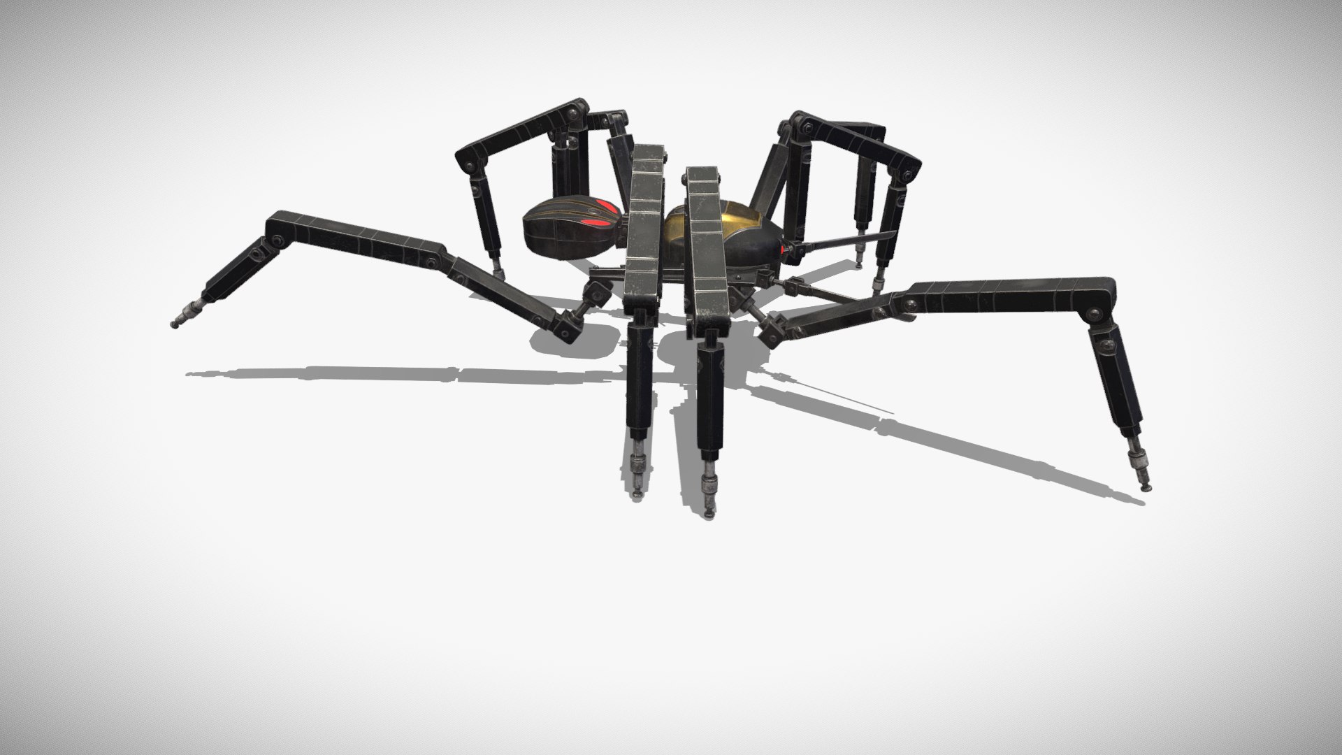 Spider Bot V2 Rigged And Animated 3D Model - TurboSquid 2153648