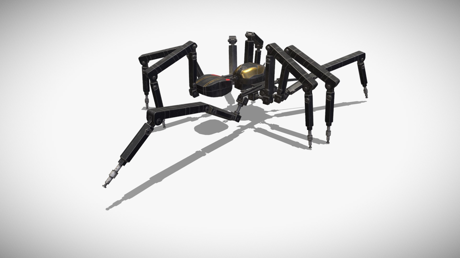 Spider Bot V2 Rigged And Animated 3D Model - TurboSquid 2153648