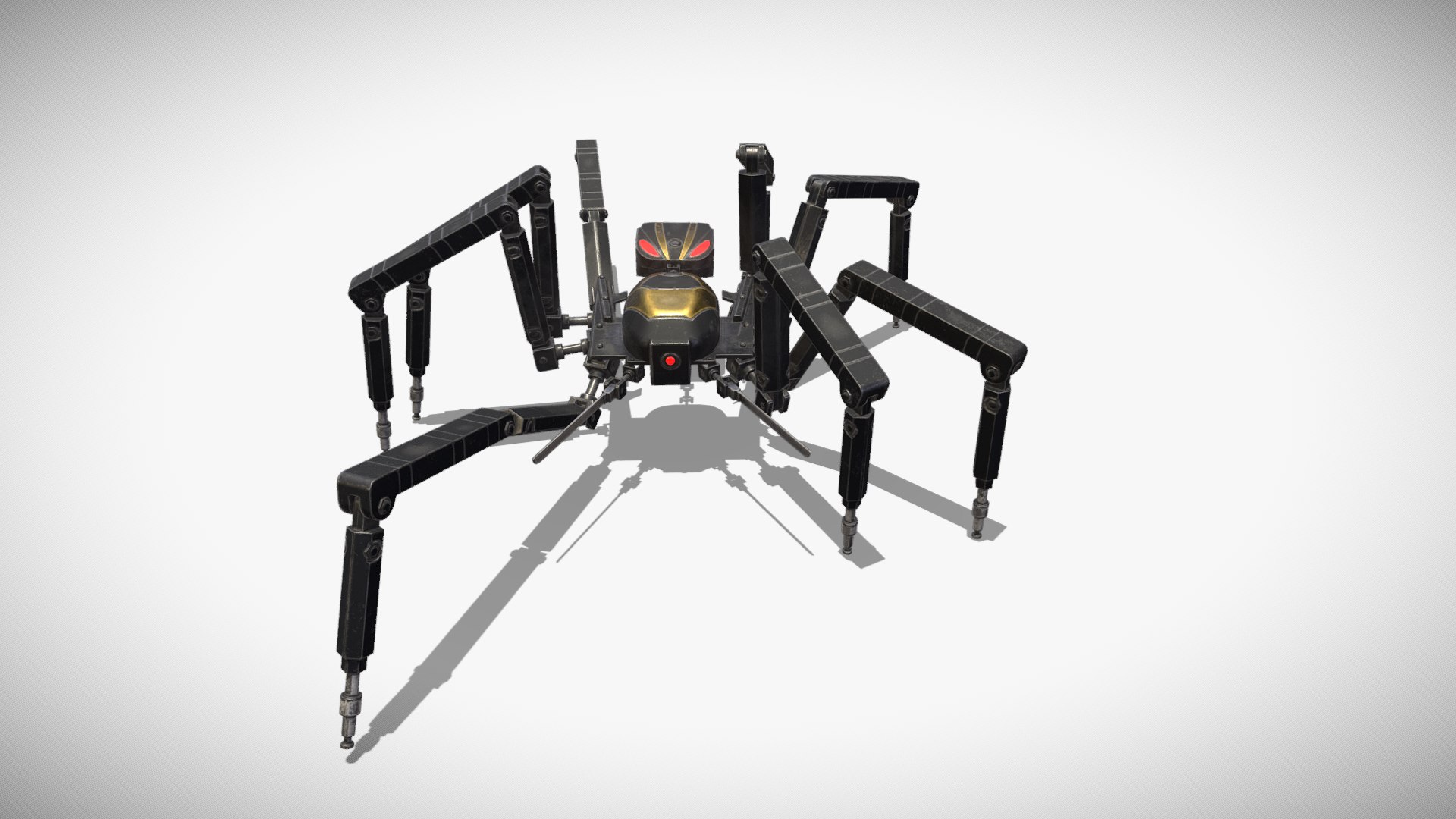 Spider Bot V2 Rigged And Animated 3D Model - TurboSquid 2153648