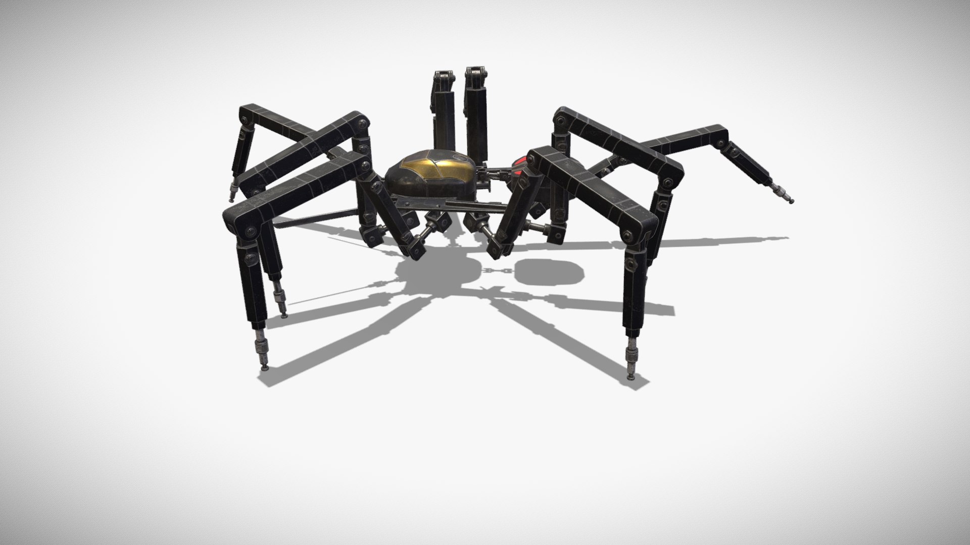Spider Bot V2 Rigged And Animated 3D Model - TurboSquid 2153648