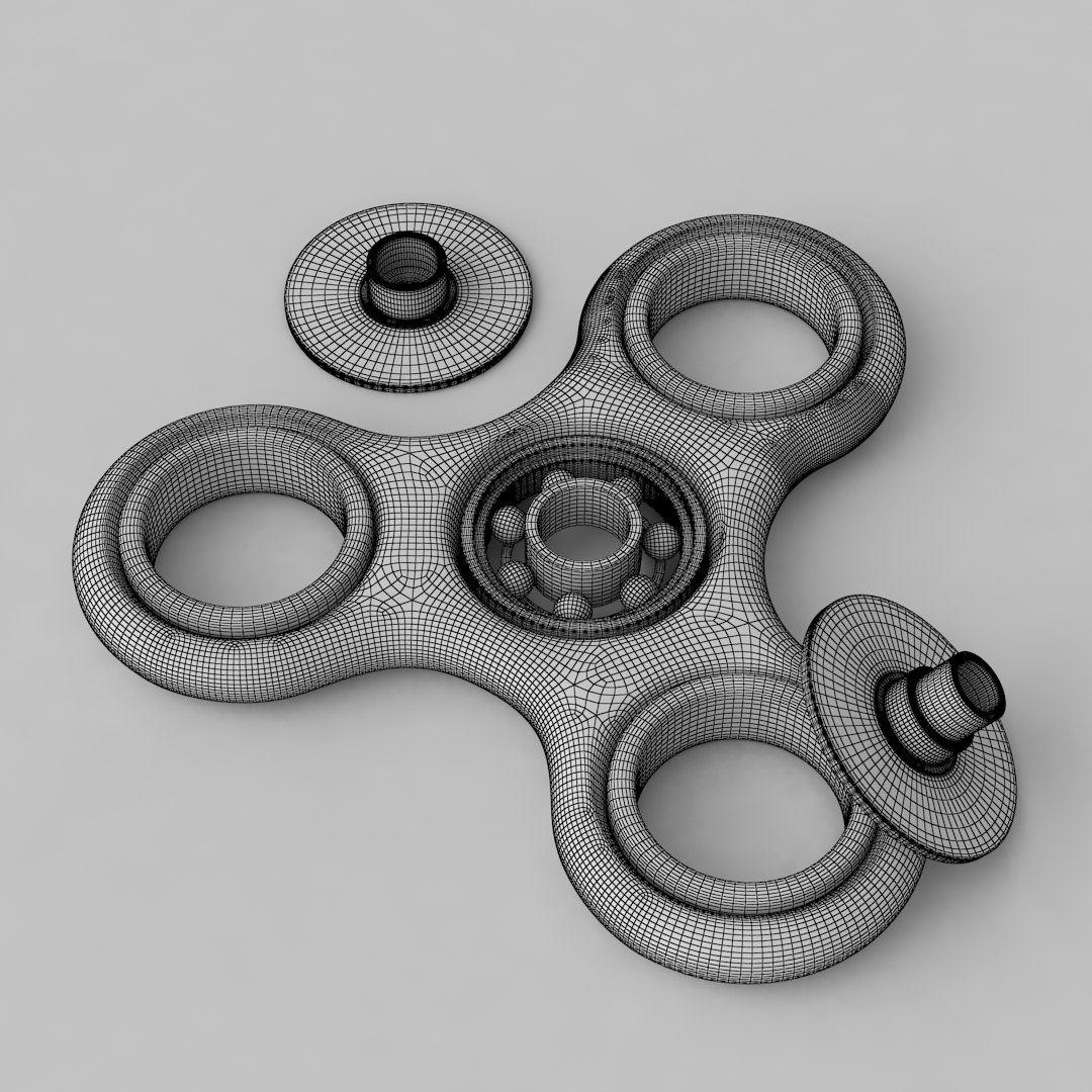 3D Fidget Spinner - TurboSquid 1157566