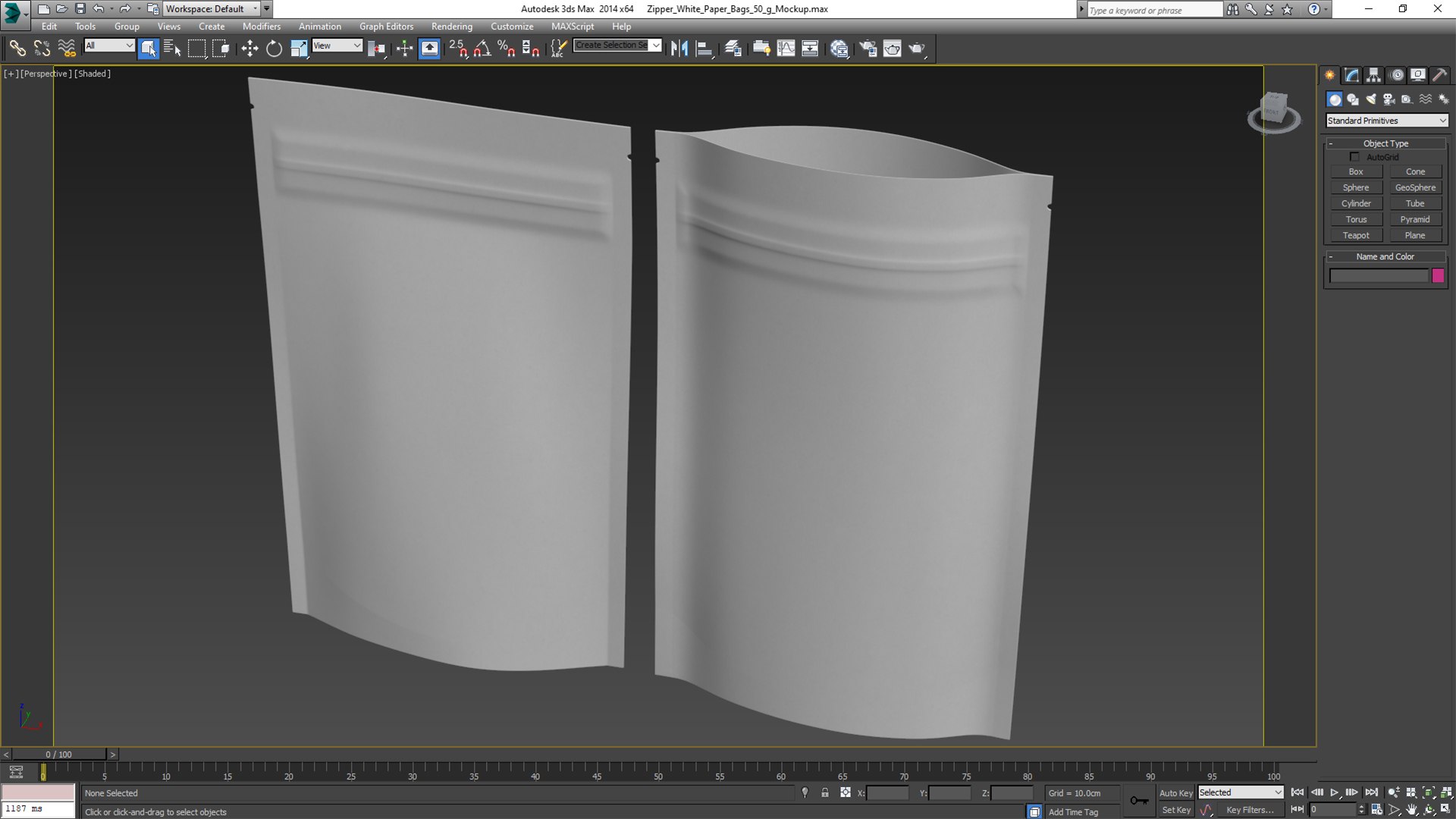 Zipper white paper bags 3D model - TurboSquid 1713332