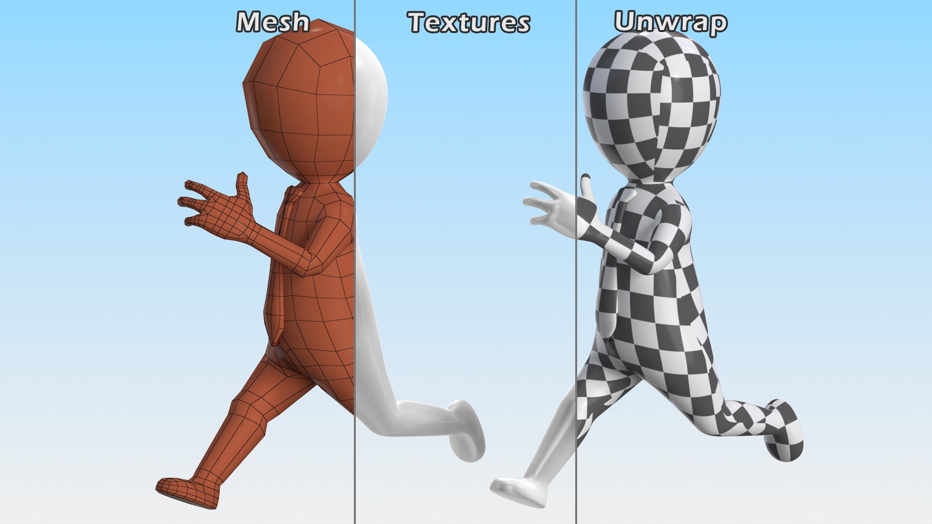 Running Stickman With Red Tie Model - TurboSquid 1896315