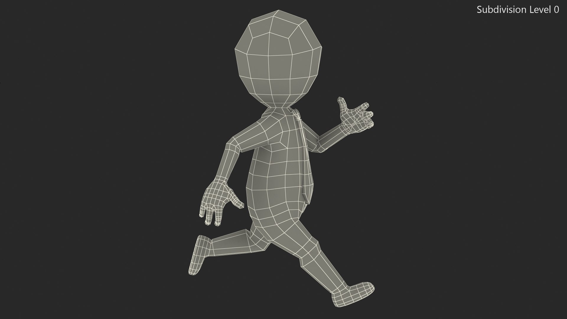 Running Stickman With Red Tie Model - TurboSquid 1896315