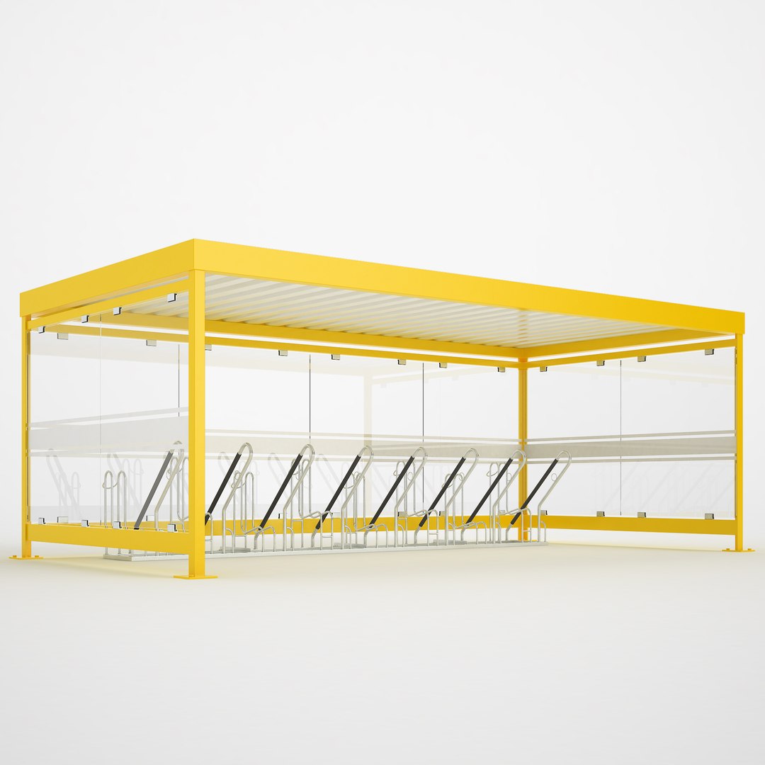 3D Bicycle Parking Rack 05 Model - TurboSquid 2163859