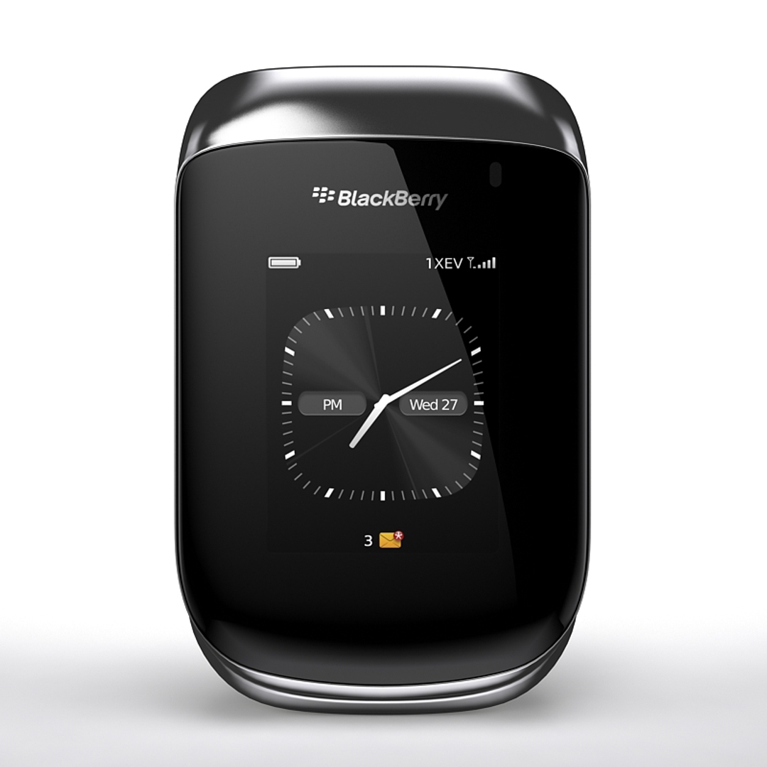 3d model of blackberry style 9670