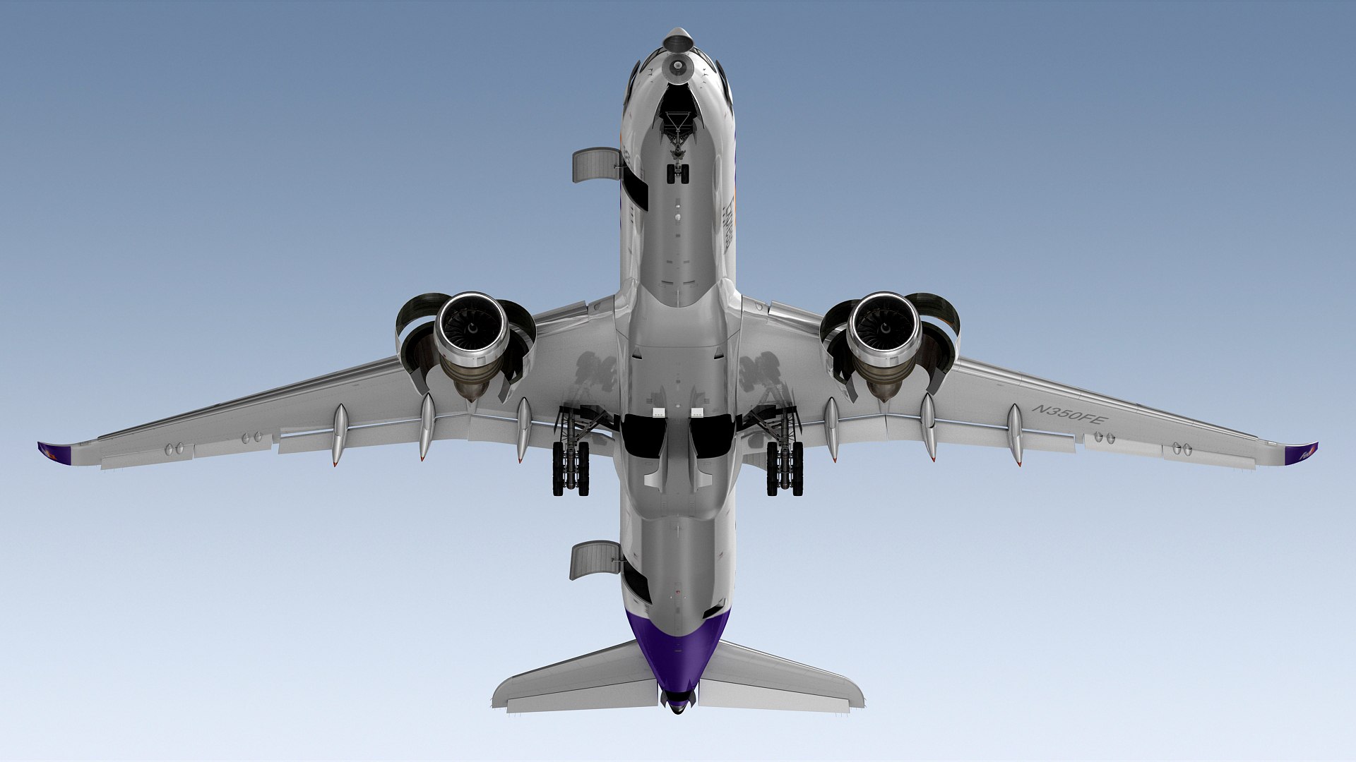 Airbus A350F FedEx 3D Model - TurboSquid 2391277