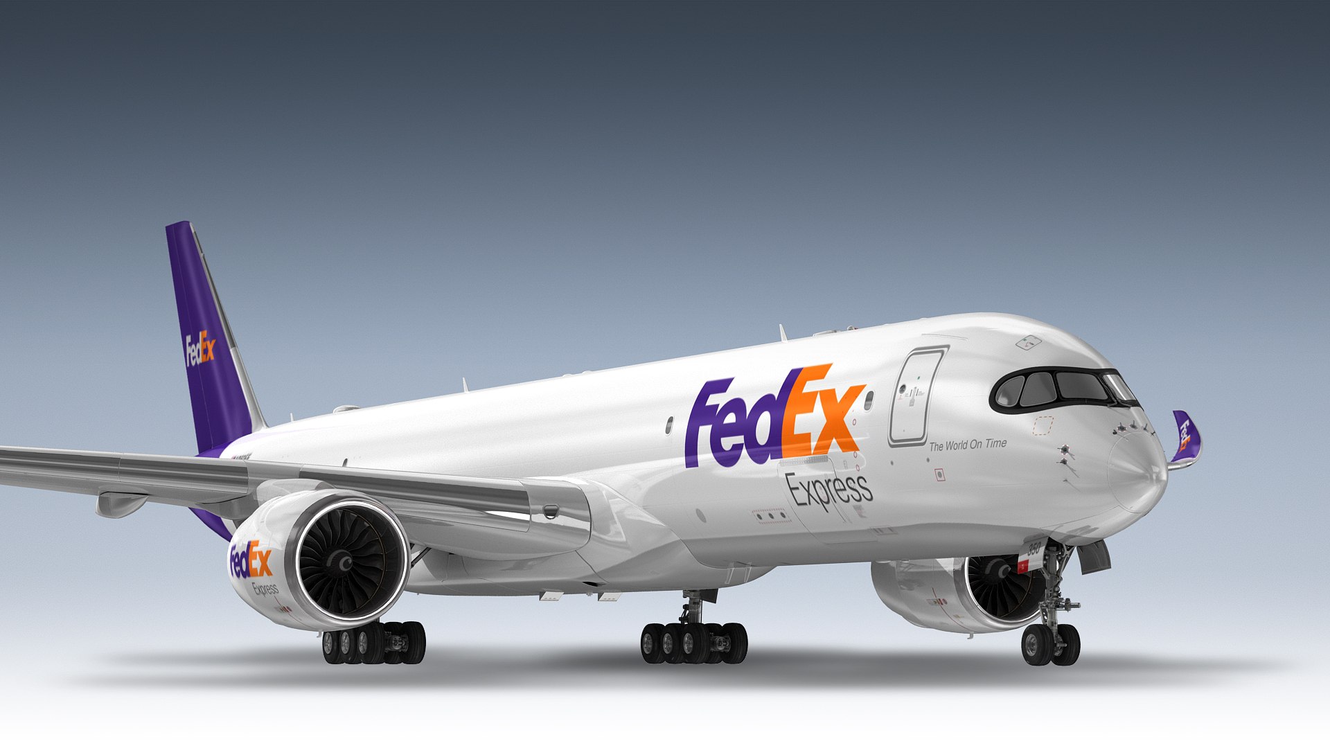 Airbus A350F FedEx 3D Model - TurboSquid 2391277