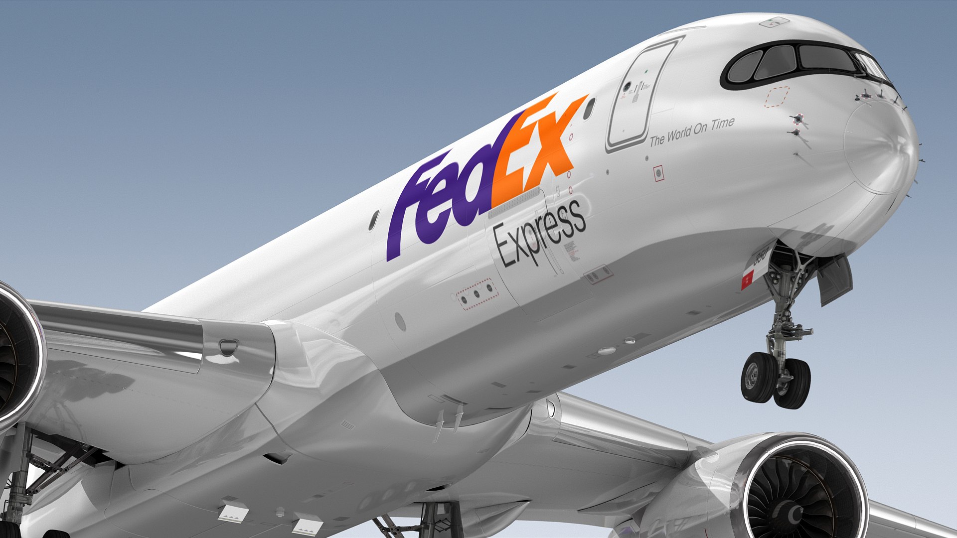 Airbus A350F FedEx 3D Model - TurboSquid 2391277