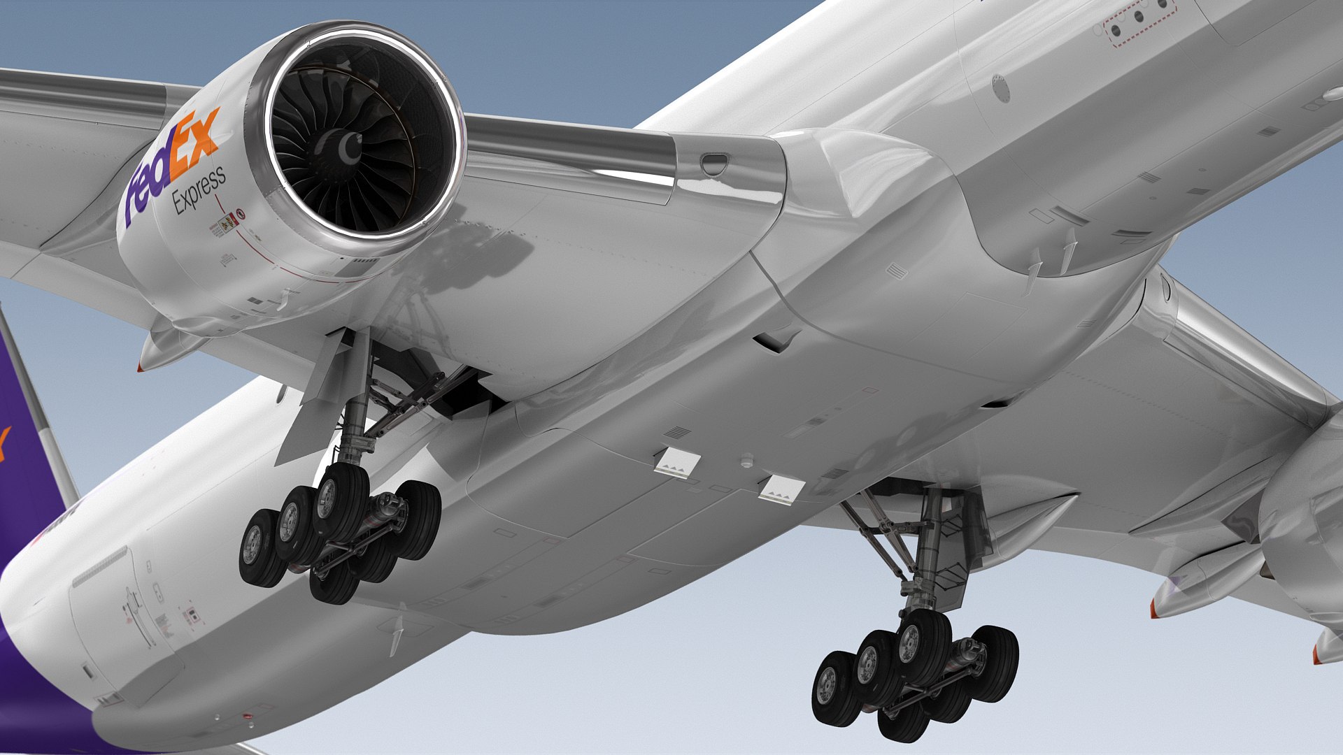 Airbus A350F FedEx 3D Model - TurboSquid 2391277