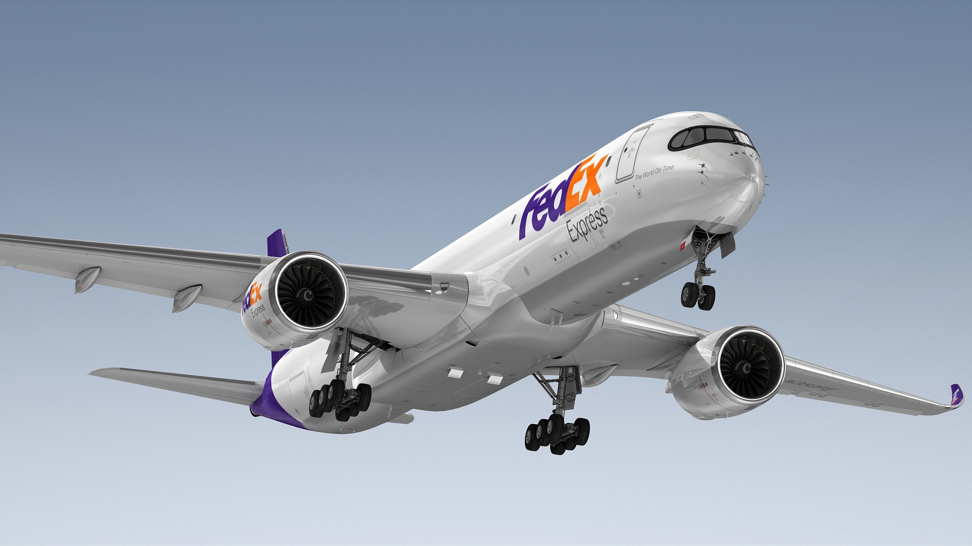 Airbus A350F FedEx 3D Model - TurboSquid 2391277
